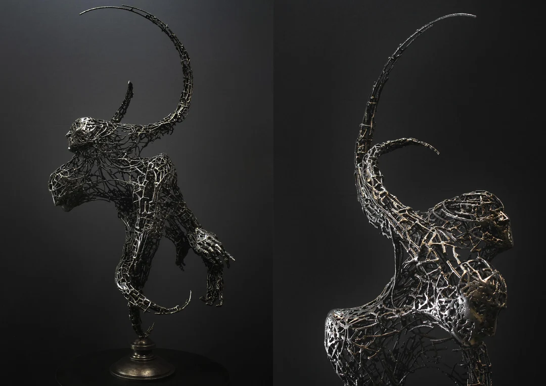 Flying, Me, Welded Steel Sculpture, 2021 | Scrolller