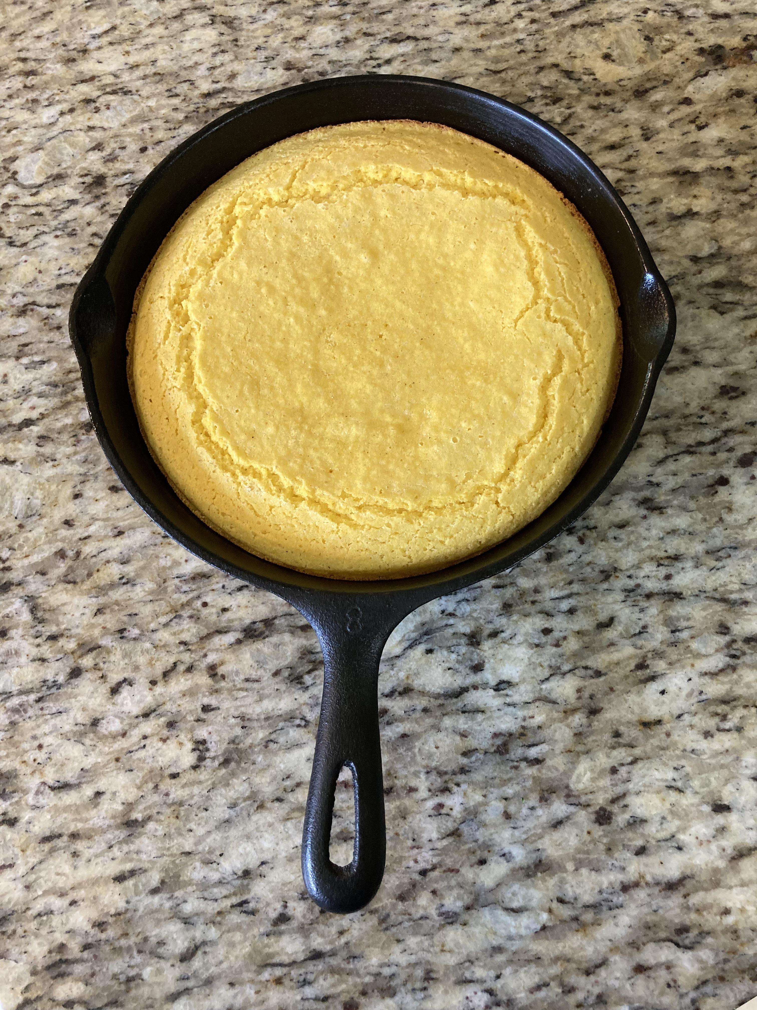TIL there’s a second style of cornbread that doesn’t use sugar. Still just as good baked in cast ...