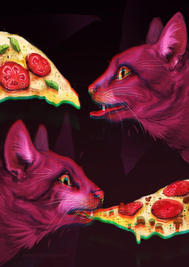 "Catnip Pizza" by Julia Lundgren | Scrolller