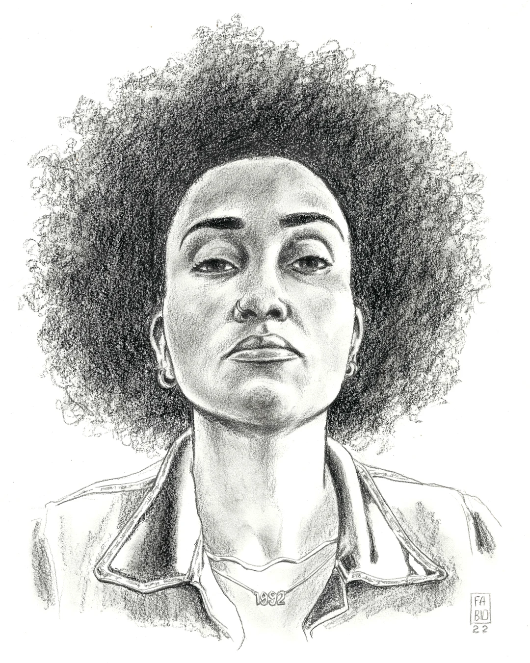 Mayara, me, pencil, 2022 | Scrolller