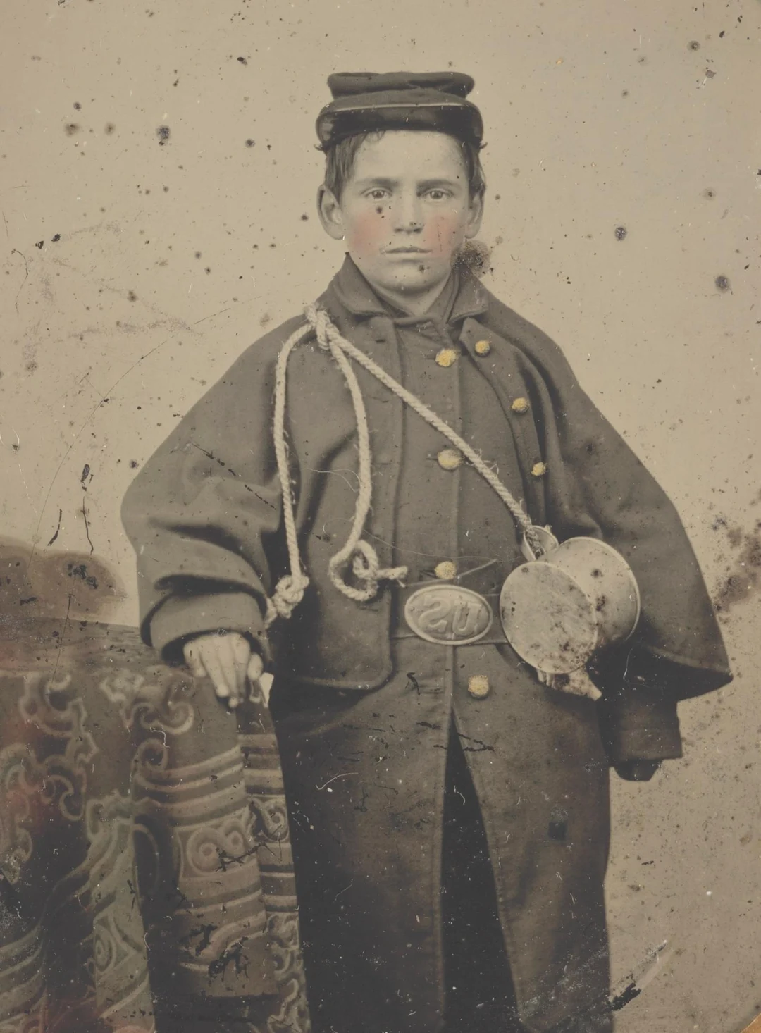 Civil war drummer boy, Johnny Jacobs, in a Union Uniform (1861-1865) | Scrolller