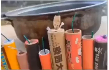 Firecrackers vs Pan | Scrolller