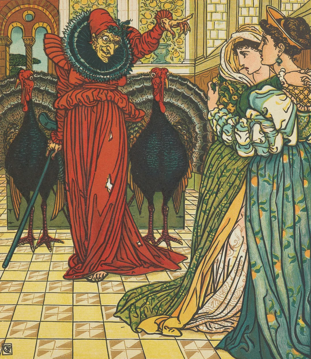 illustration from The Yellow Dwarf (1875) by Walter Crane | Scrolller