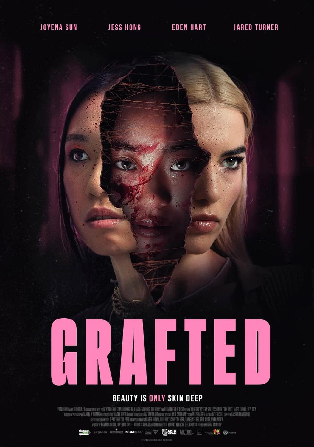 Poster for Body-Horror 'Grafted' - A bright but socially awkward exchange student takes her ...