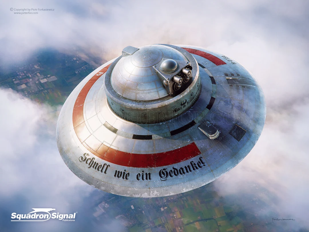 Haunebu II German Flying Saucer by Piotr Forkasiewicz | Scrolller