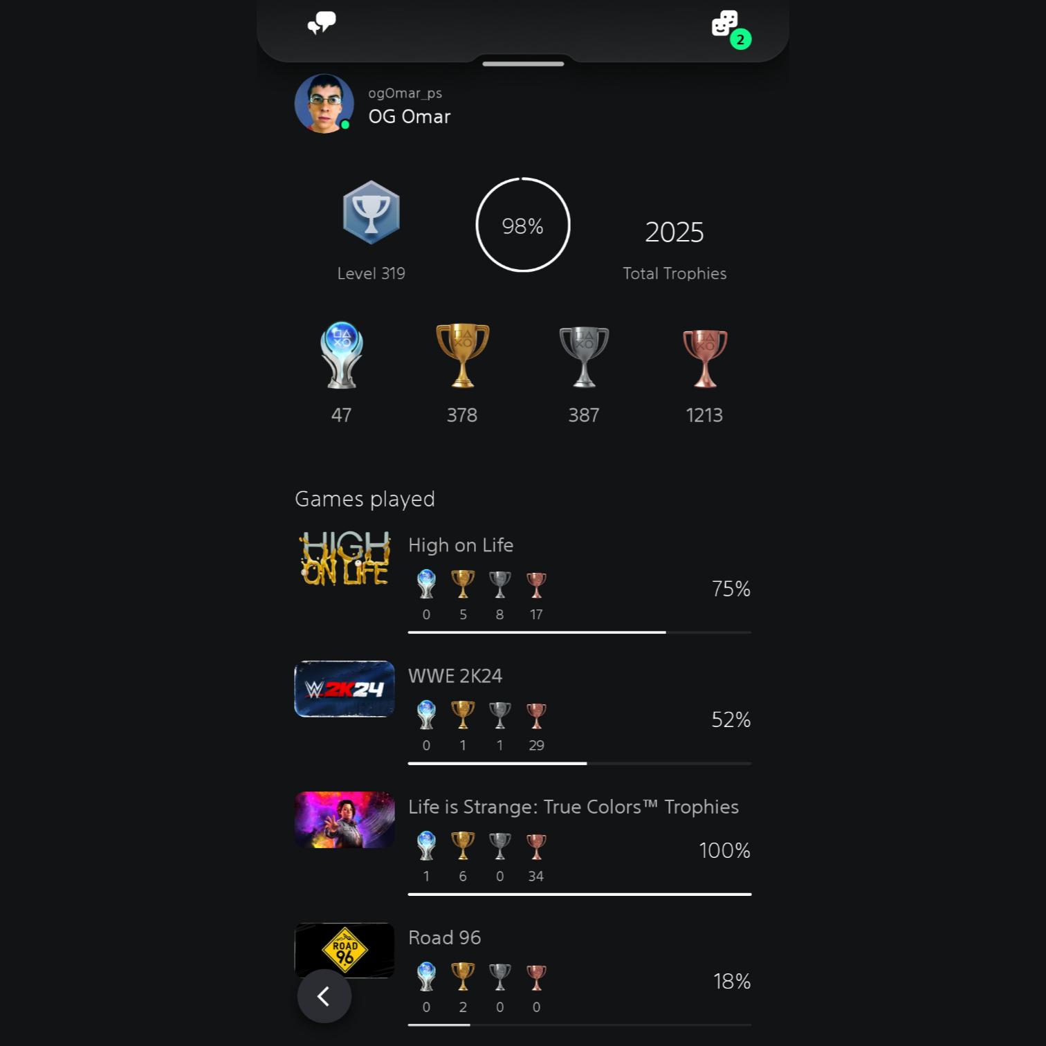 [Other] Just reached 2025 trophies. | Scrolller