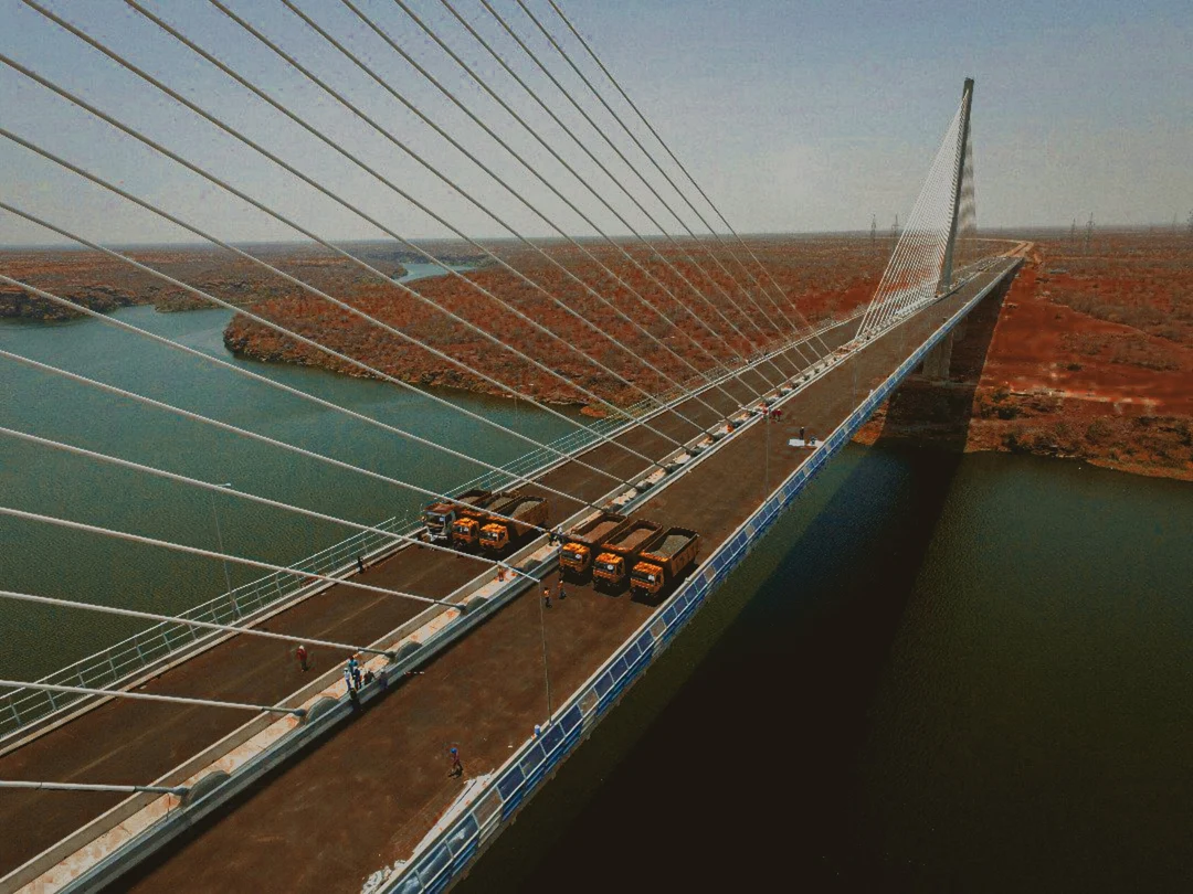 Cable-stayed bridge in Kota, India | Scrolller