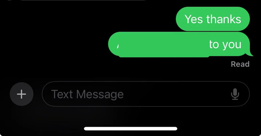 SMS read receipts? | Scrolller