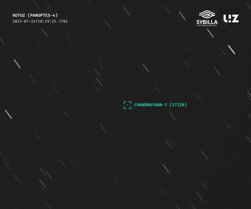 Chandrayaan-3 spotted by Polish telescope ROTUZ operated by Sybilla Technologies in deep space ...