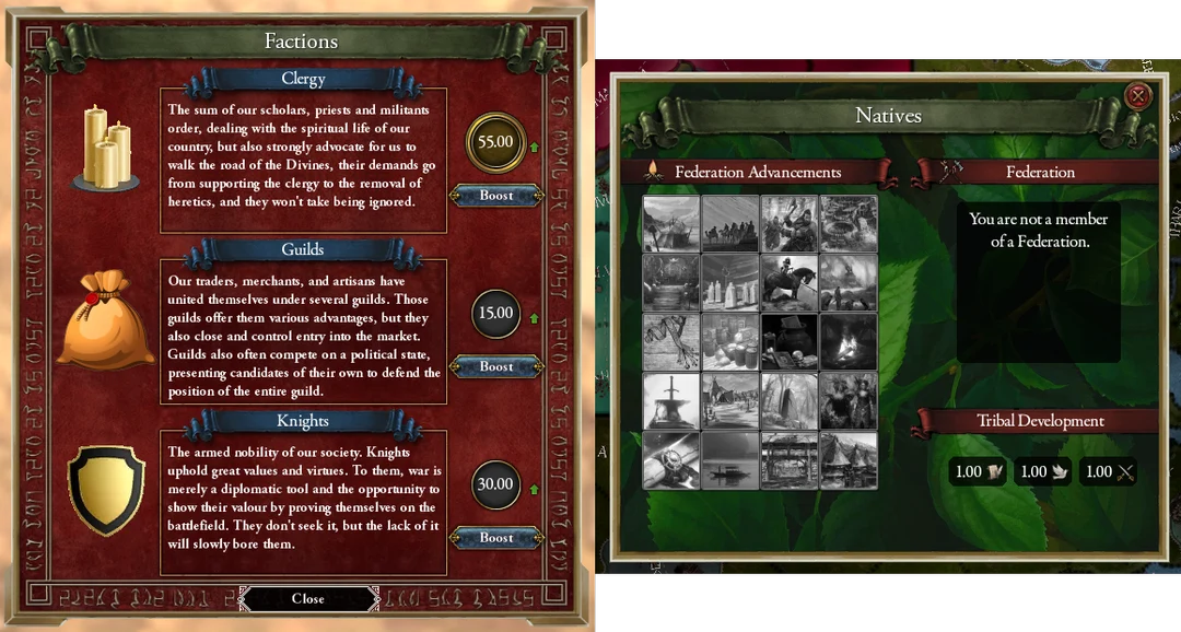Factions & Natives UI | Scrolller