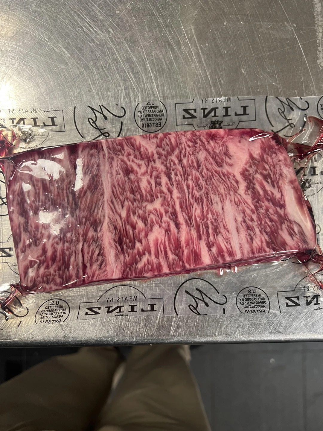 This is the beautiful wagyu ribcap I picked out for dinner tonight. The perks of working in fine ...