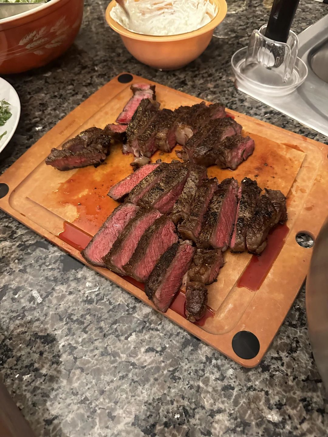 New York Strips reverse seared | Scrolller