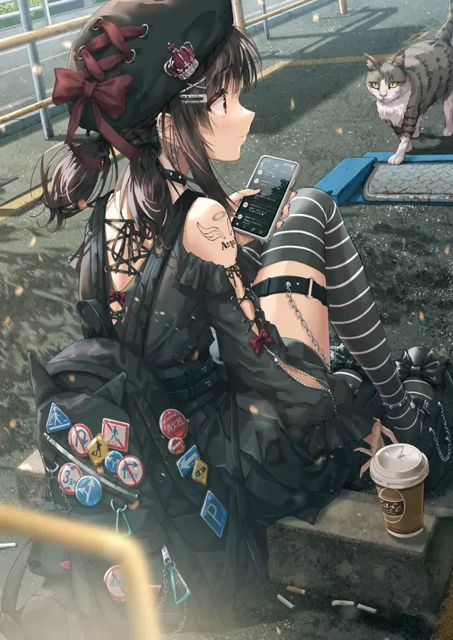 Scrolling on her Phone | Scrolller