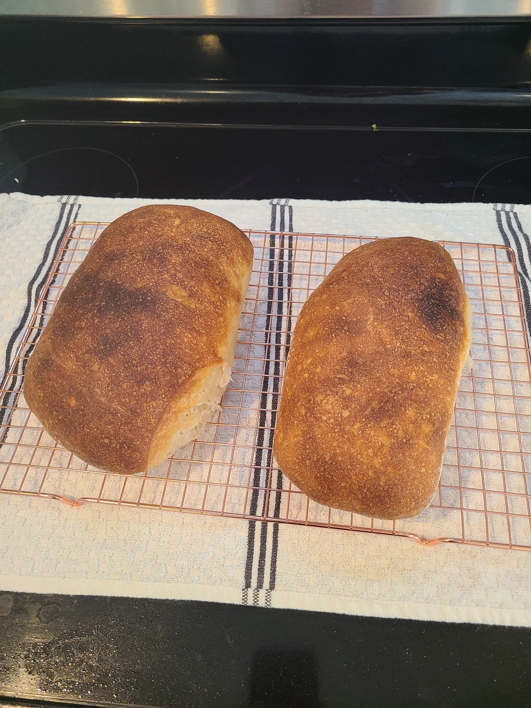 My first loaves of bread - Ciabatta | Scrolller