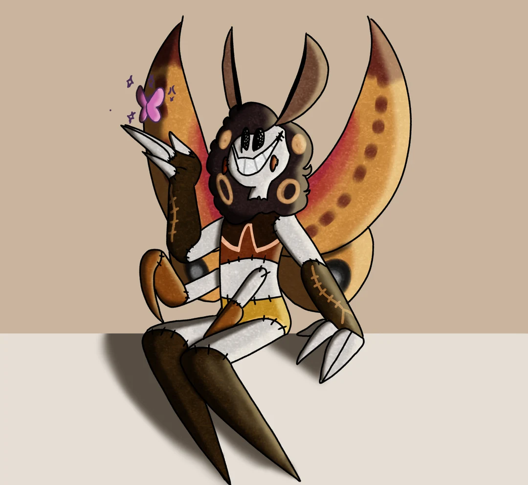 I was bored so I made a "Sinner-sona", with very unoriginal name, Mothman | Scrolller