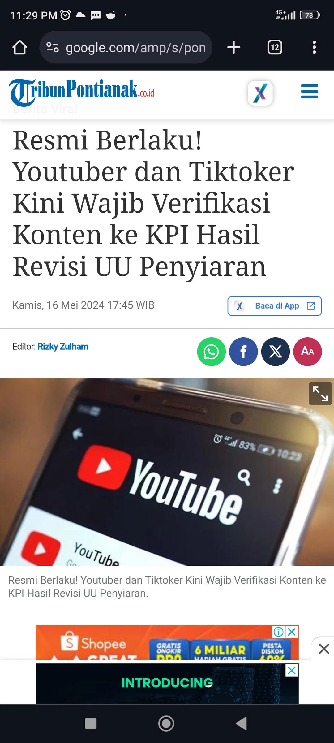 Resmi Berlaku! Youtuber dan Tiktoker Kini Wajib Verifikasi Konten ke KPI Hasil Revisi UU ...