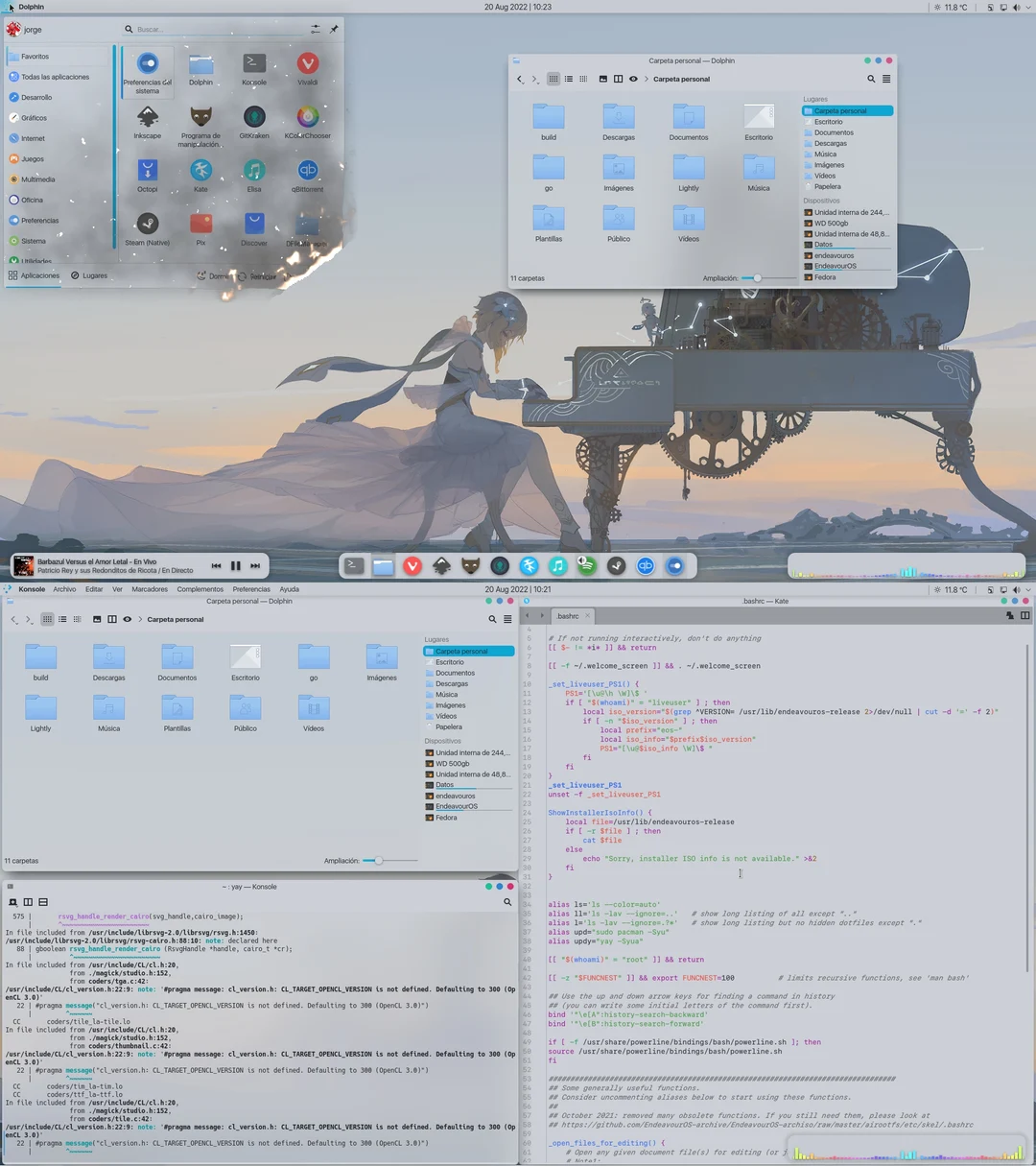 [Plasma KDE] Updated Edna Light, screenshot. | Scrolller