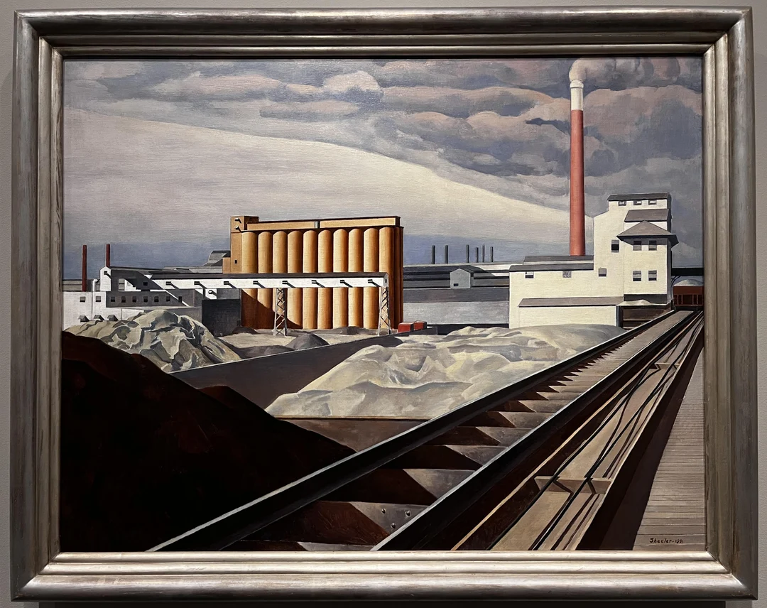 Charles Sheeler - Classic Landscape (1931) Oil on Canvas | Scrolller