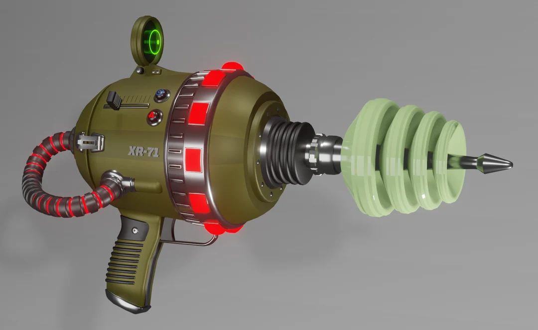 Raygun I made in Blender | Scrolller
