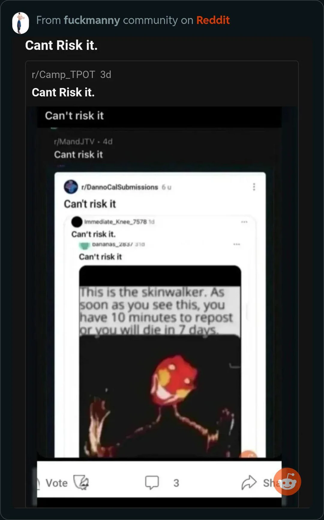 Can’t risk it | Scrolller