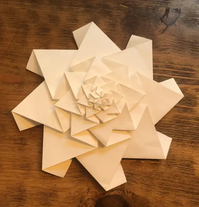 Pinwheel Flower, AOrigami, Origami, 2023 | Scrolller
