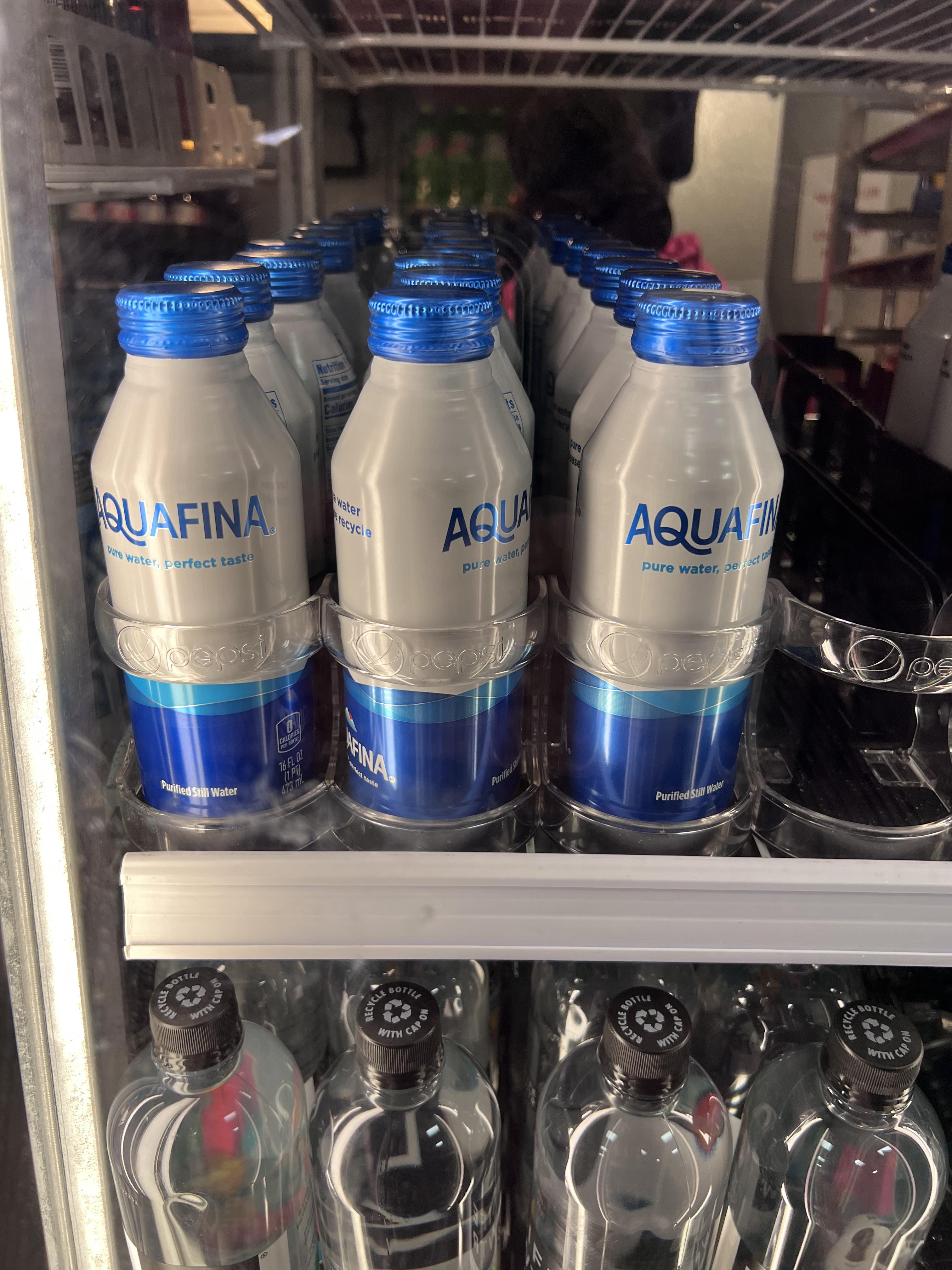 Water in aluminum bottles | Scrolller