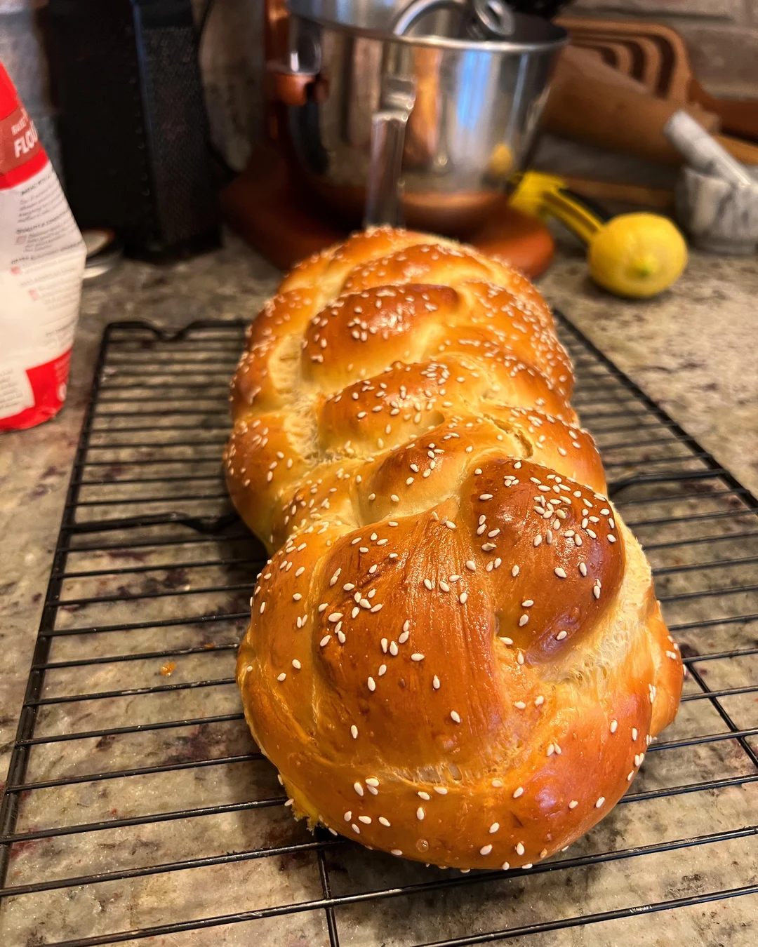 My braiding got a bit shloppy, but challah nonetheless. | Scrolller