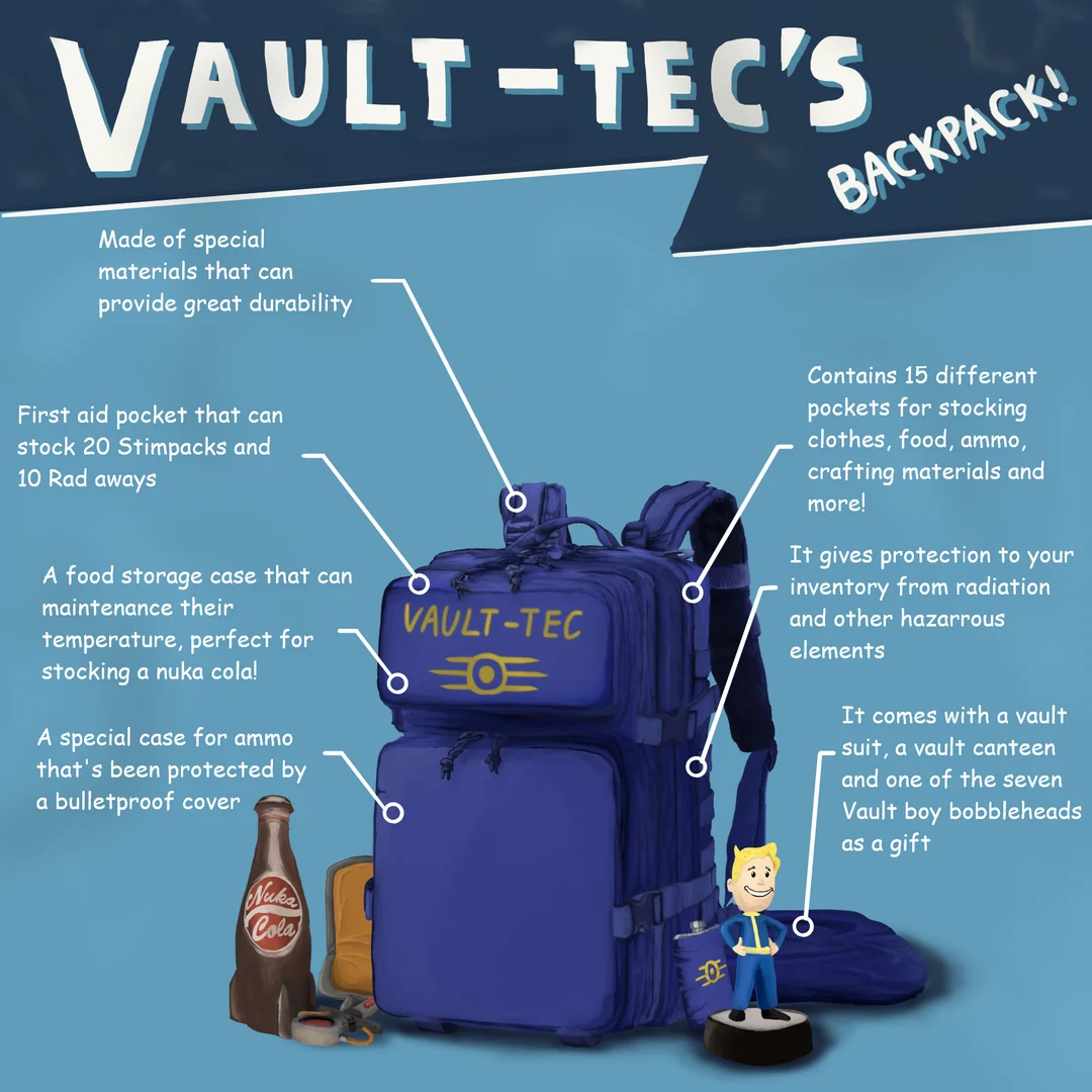 Vault-tec's backpack add (fanart by me) | Scrolller