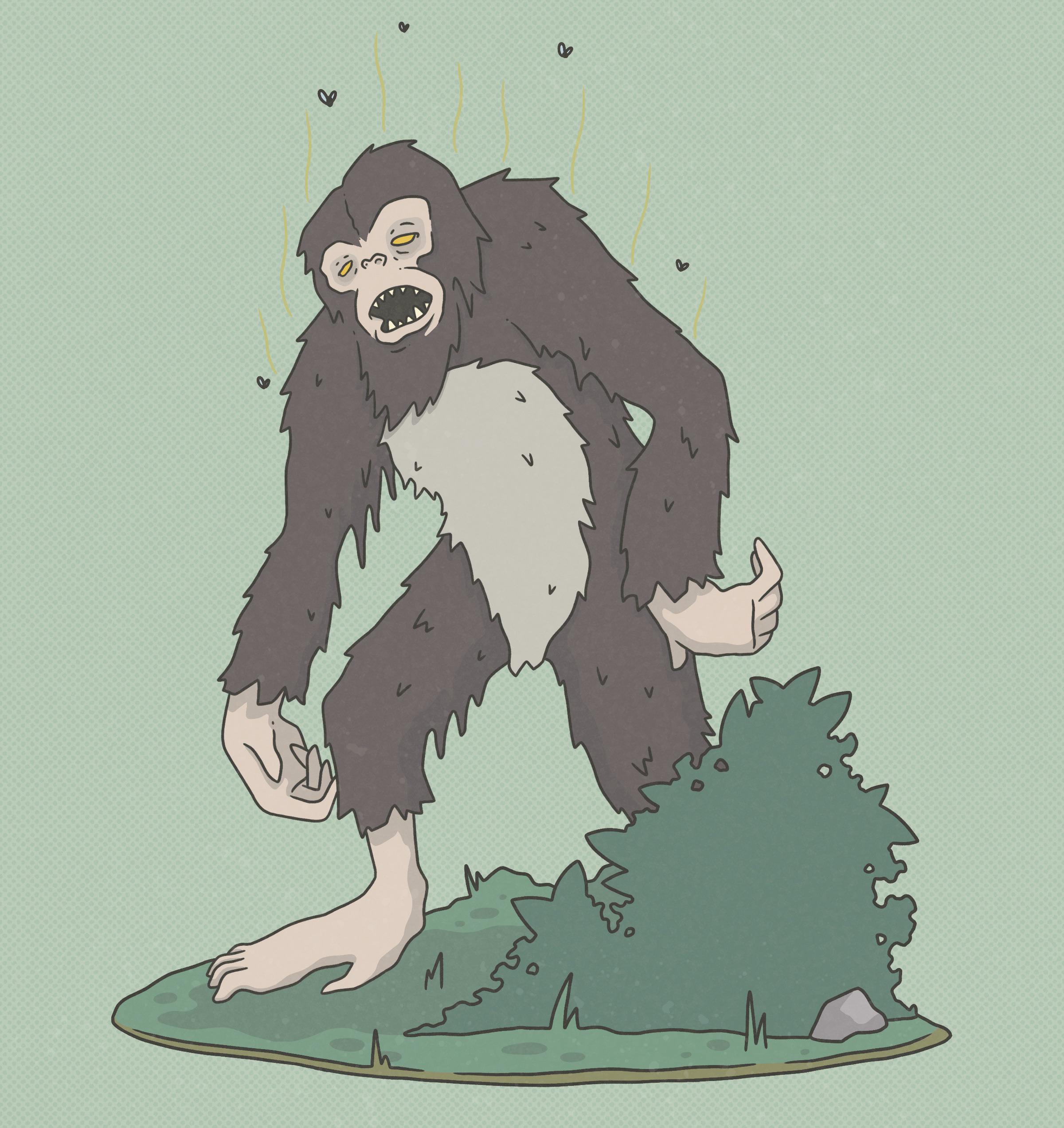 Skunk-Ape Illustration. | Scrolller