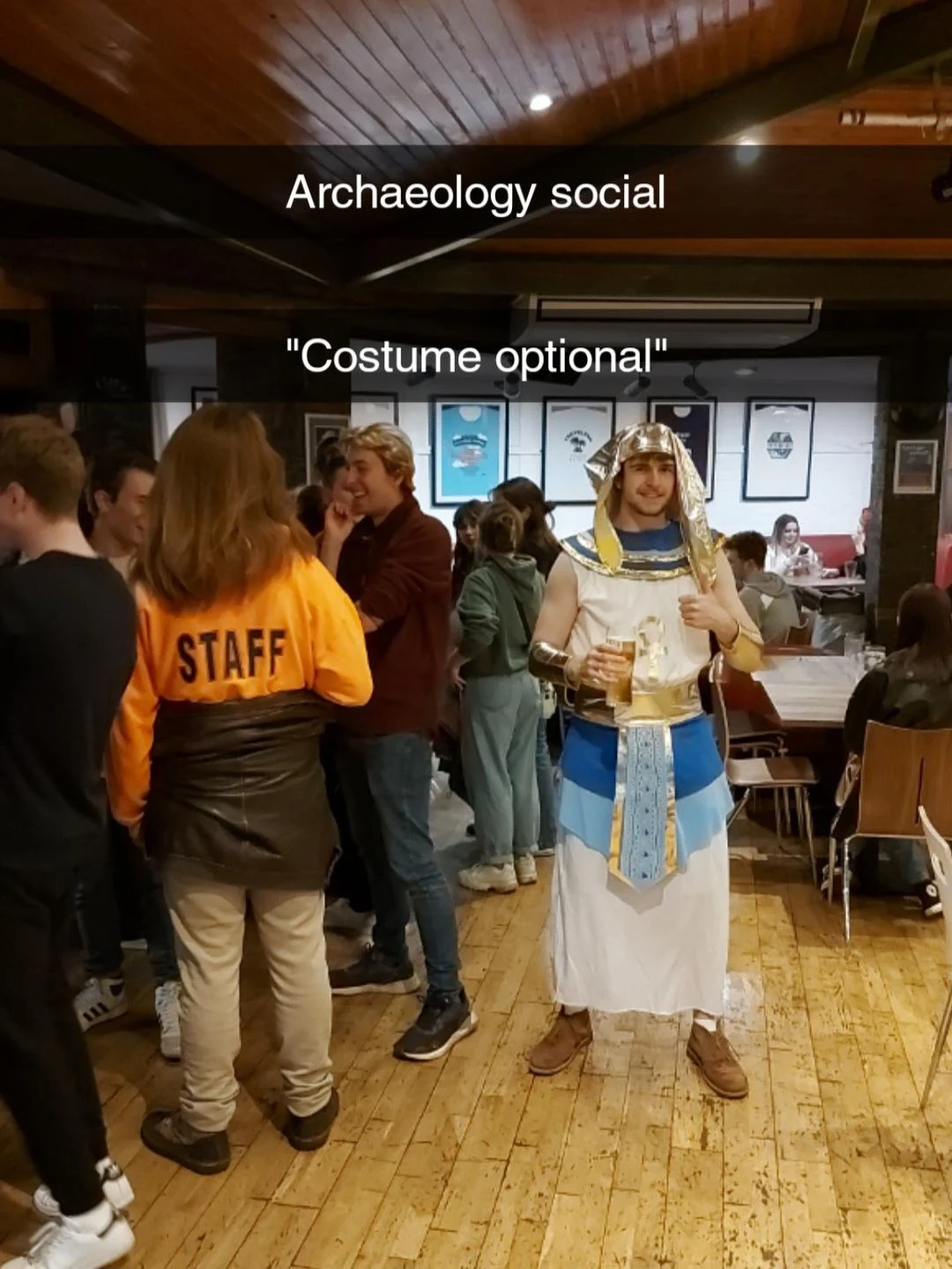 I was the only one who actually turned up in a costume for the bar crawl | Scrolller