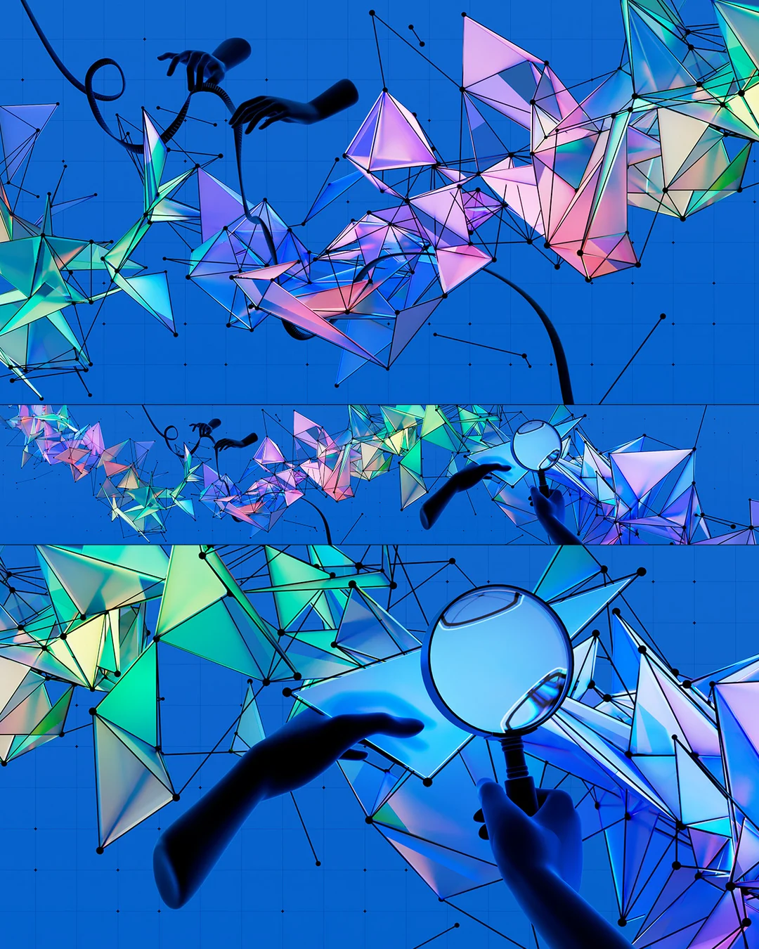 Neural geometry, Me, Digital 3D, 2022 | Scrolller