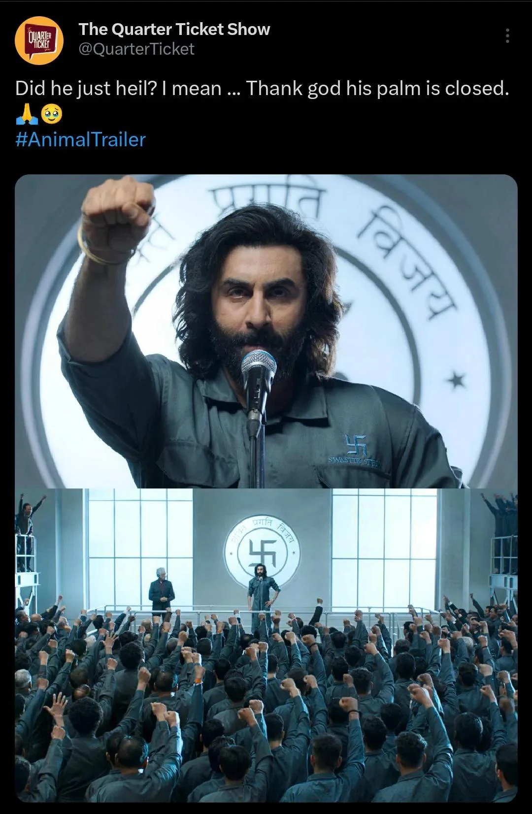 Hold up the palm! Don't open! | Scrolller