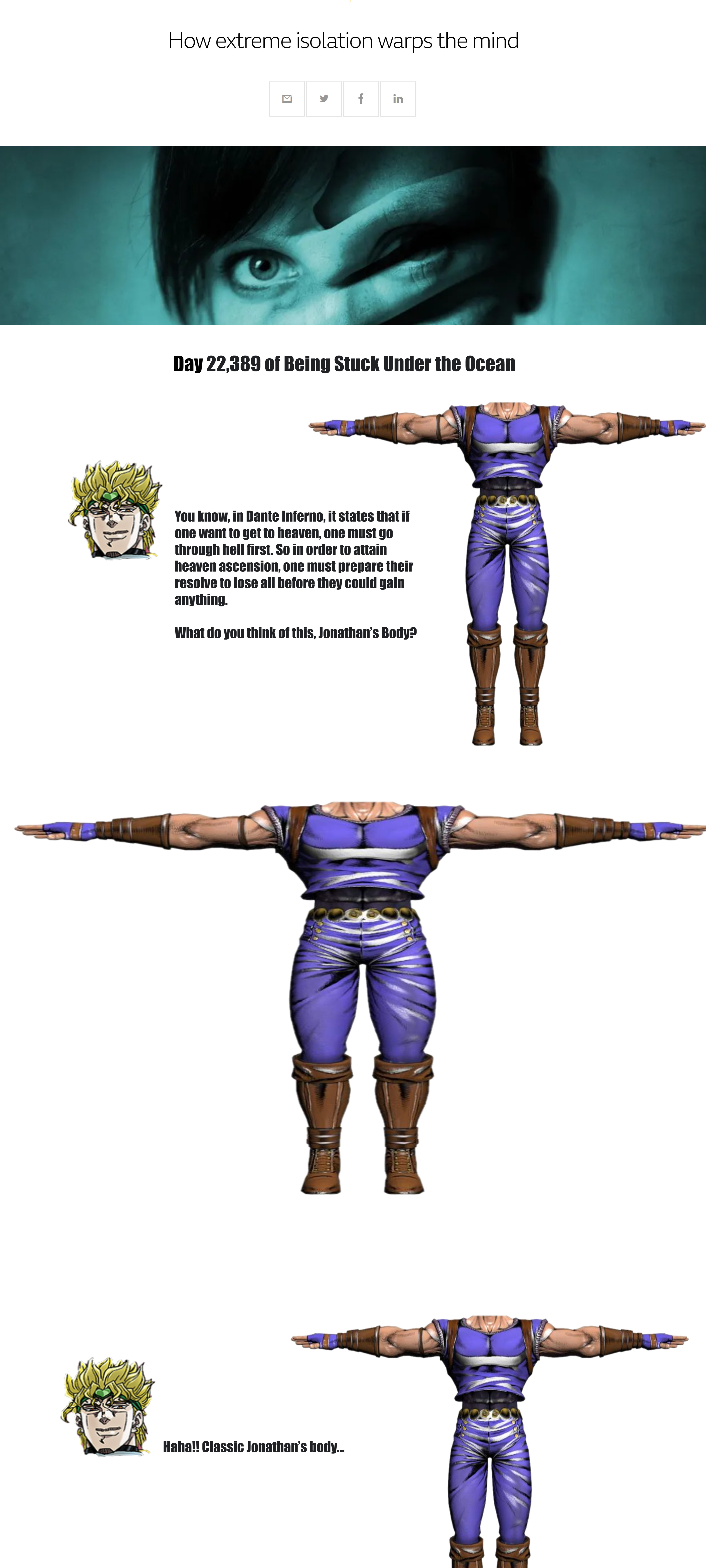 Counting the days before Dio finally becomes crazy | Scrolller