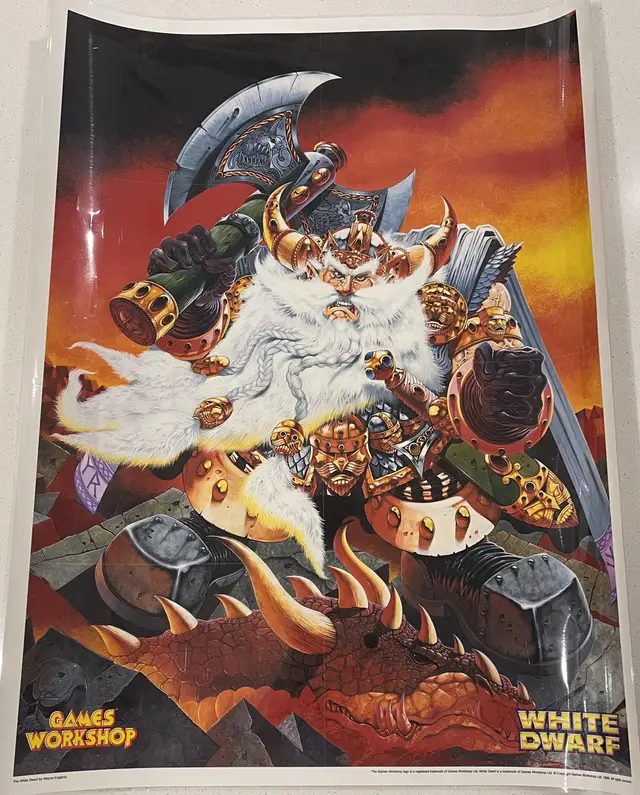 This absolutely stonkin’ poster from the 200th edition of White Dwarf - Grombrindal by Wayne ...