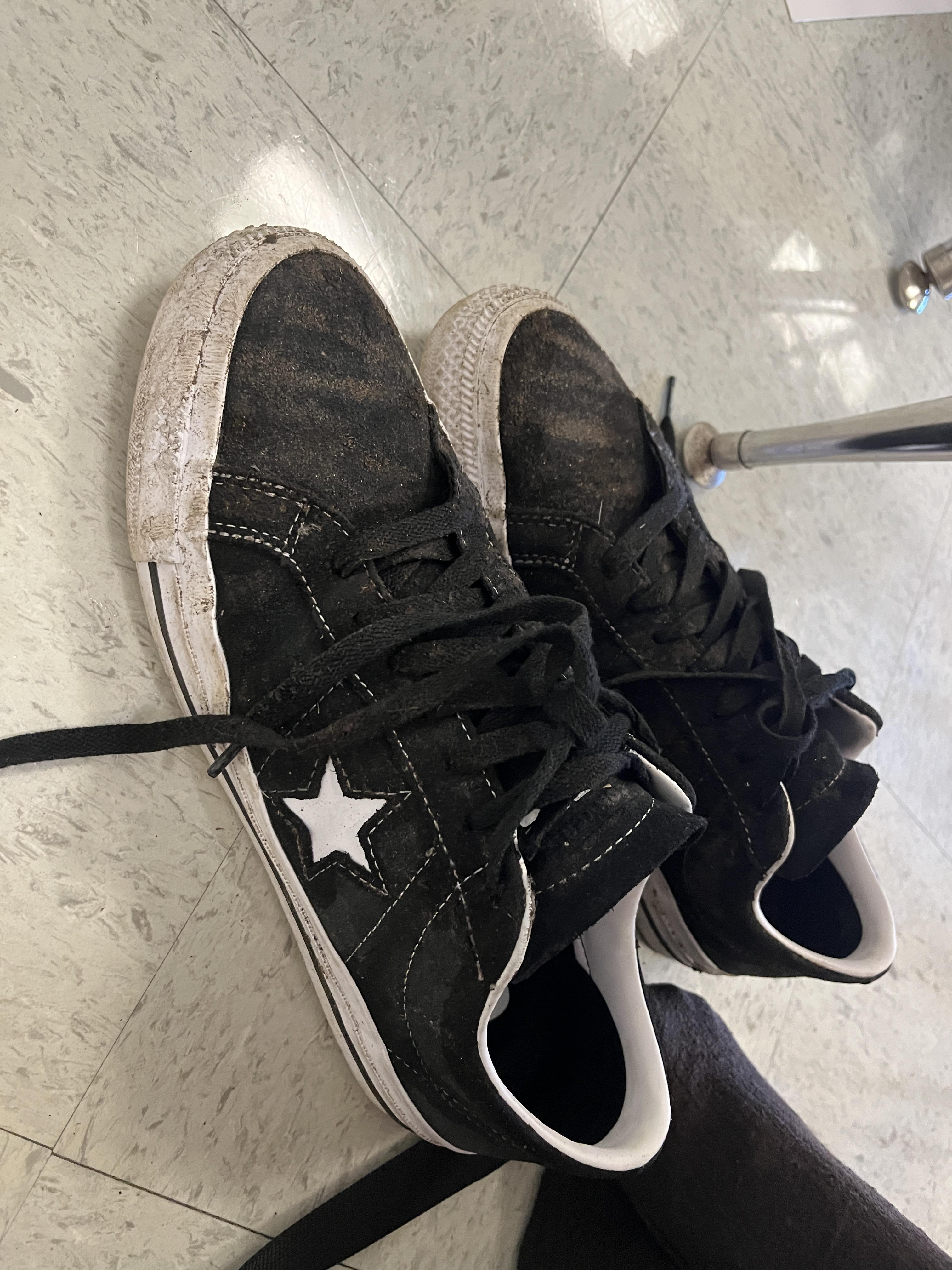 I stepped in a pool of mud (accidentally). How do I clean these One Star Pros with suede ...
