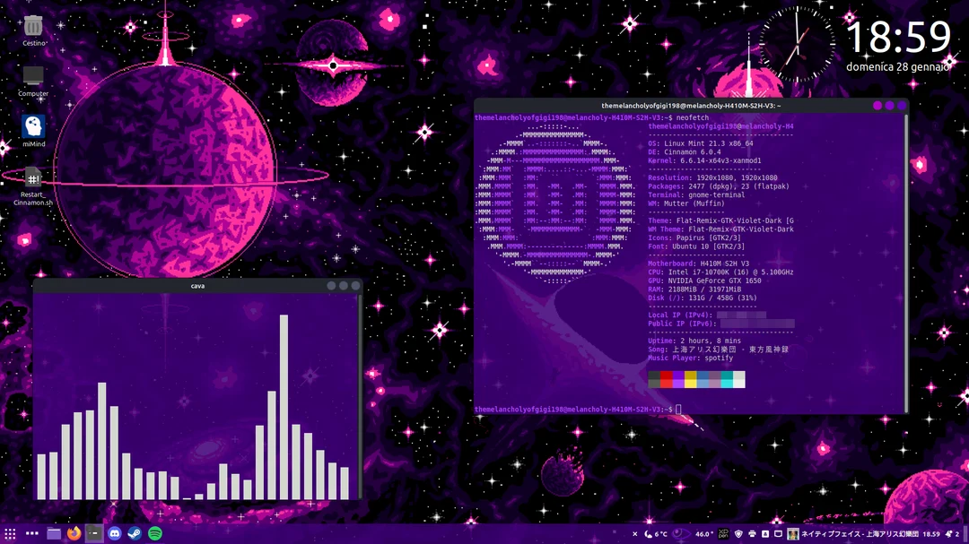 [Cinnamon] first linux rice :) is quite basic but I like it, how can I ...