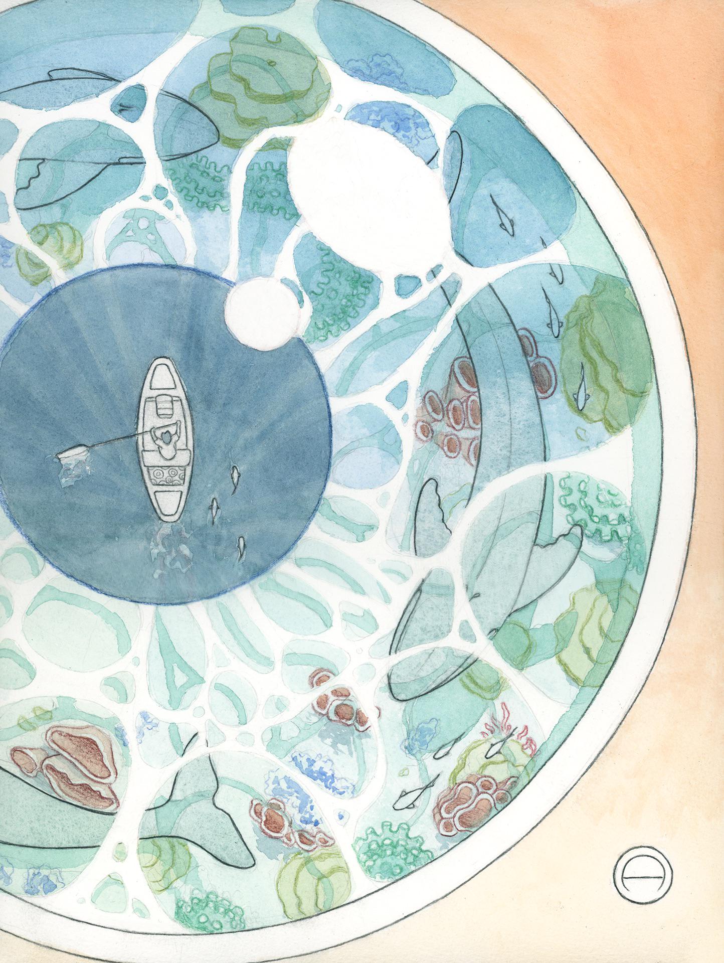 Exploration, me (Artanzo), watercolors, 2025. | Scrolller