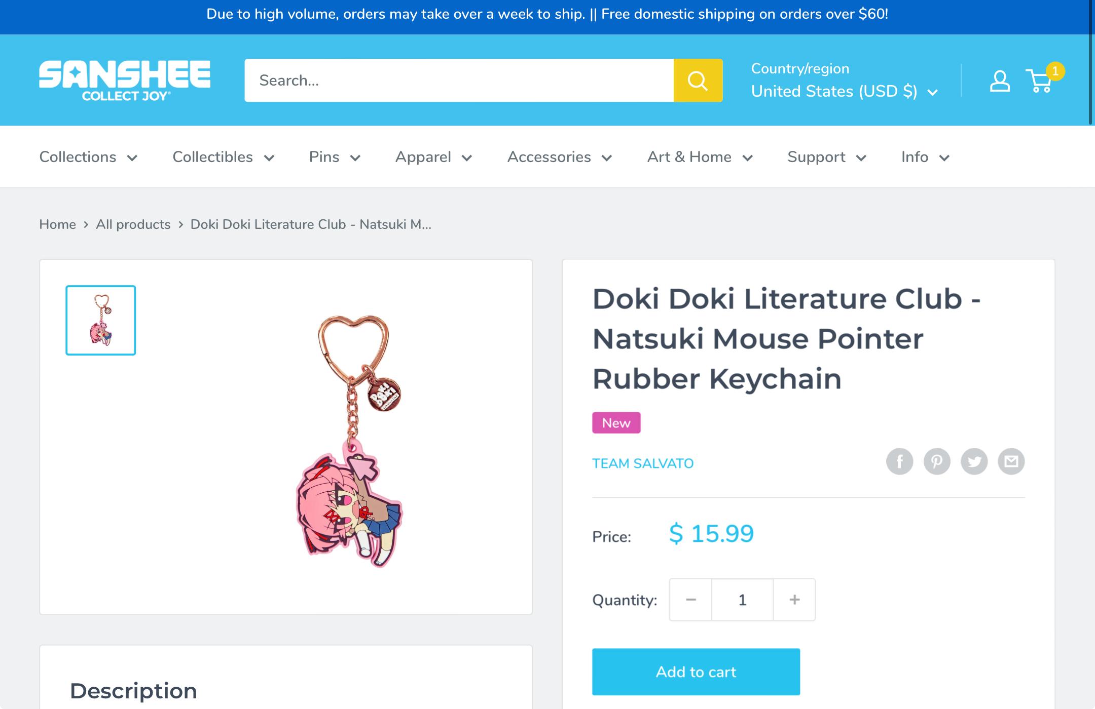 Am I the only one who knows about the DDLC keychains from Sanshee? | Scrolller