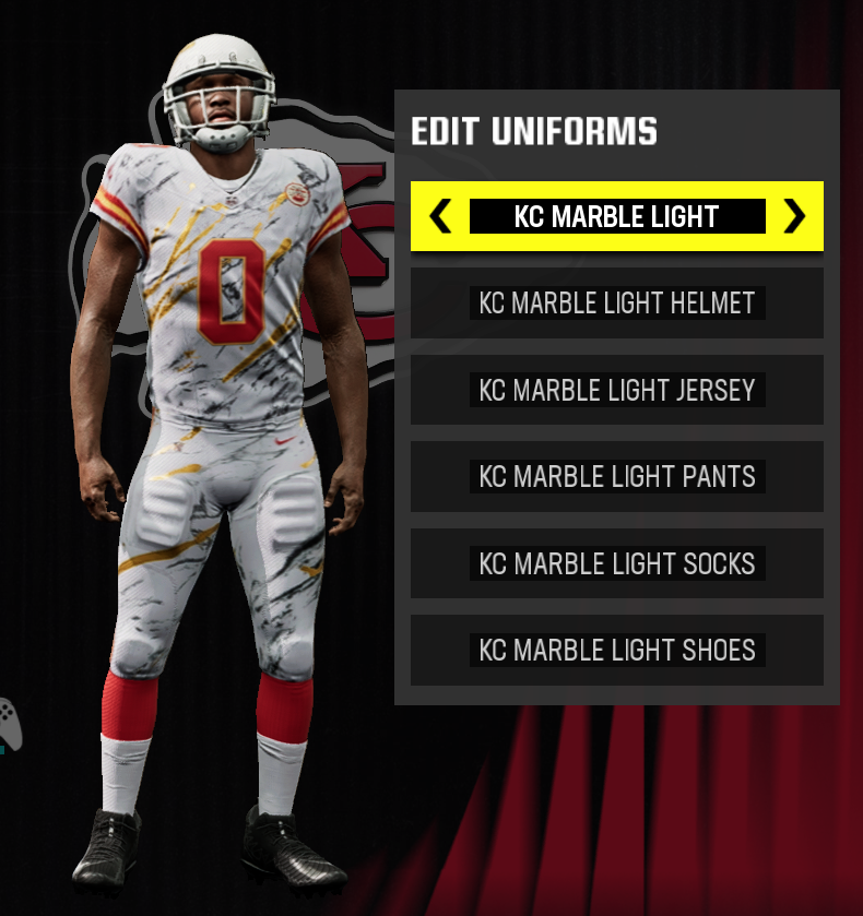 Here's another set of unlocked vanity uniforms, the Chiefs this time | Scrolller