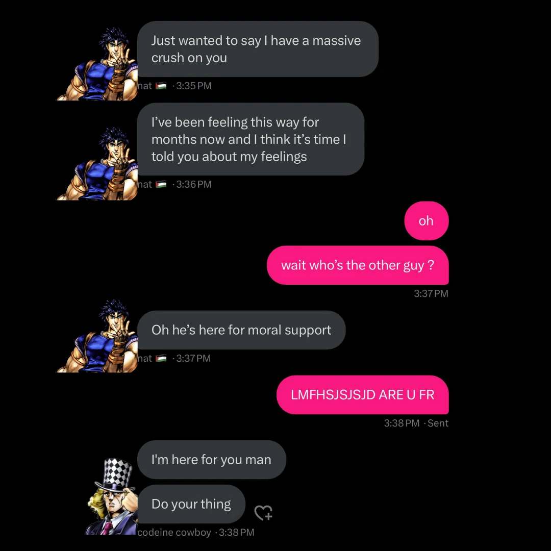 Speedwagon moral support | Scrolller