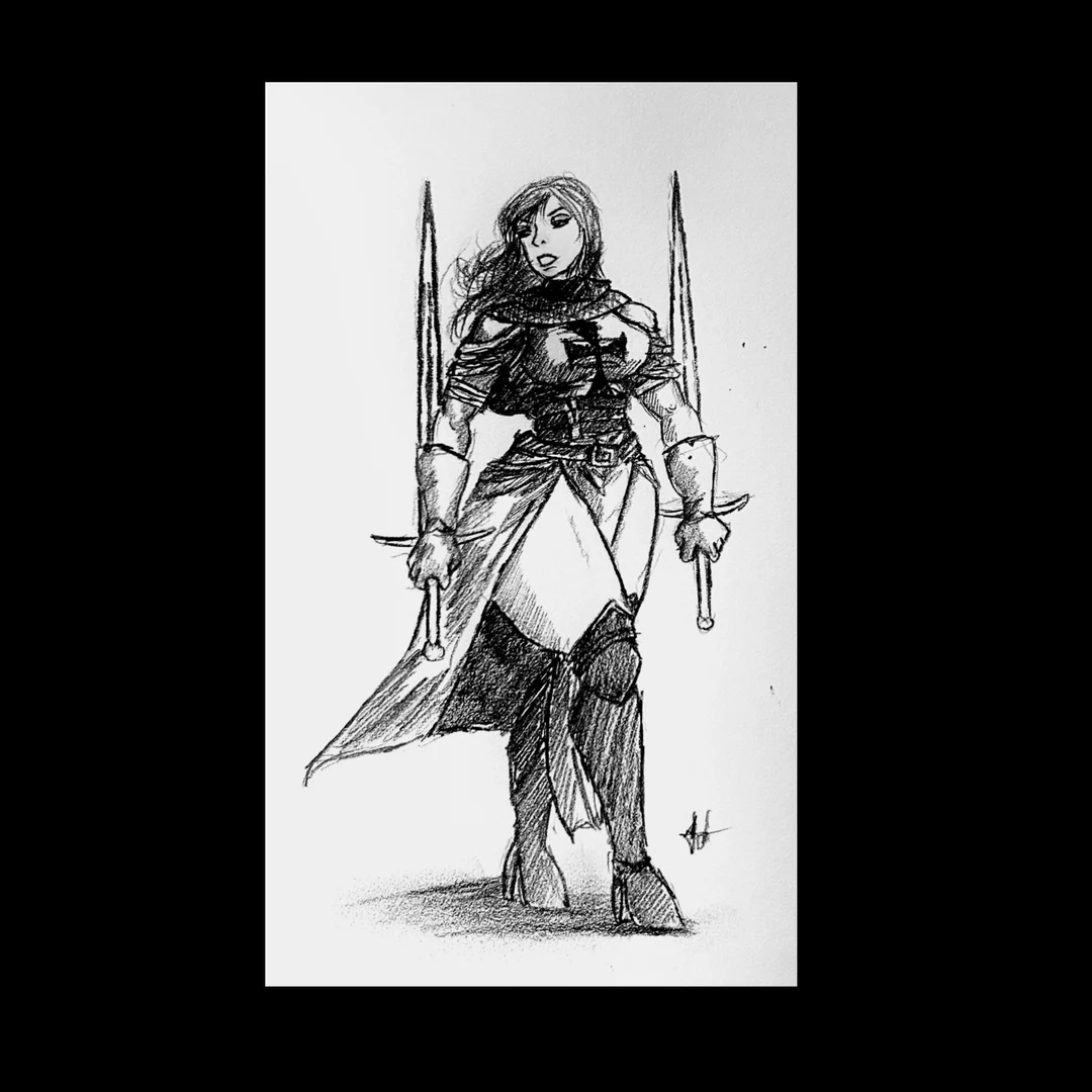 Fantasy Templar Sketch by me | Scrolller