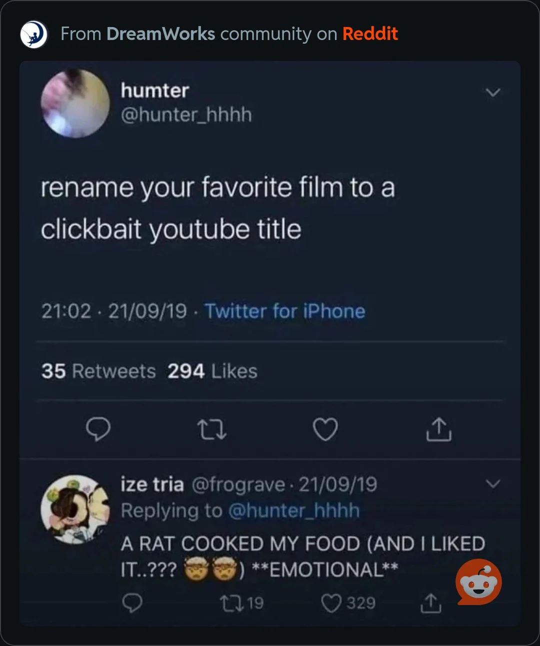 Rename your favorite film into a click bait title | Scrolller