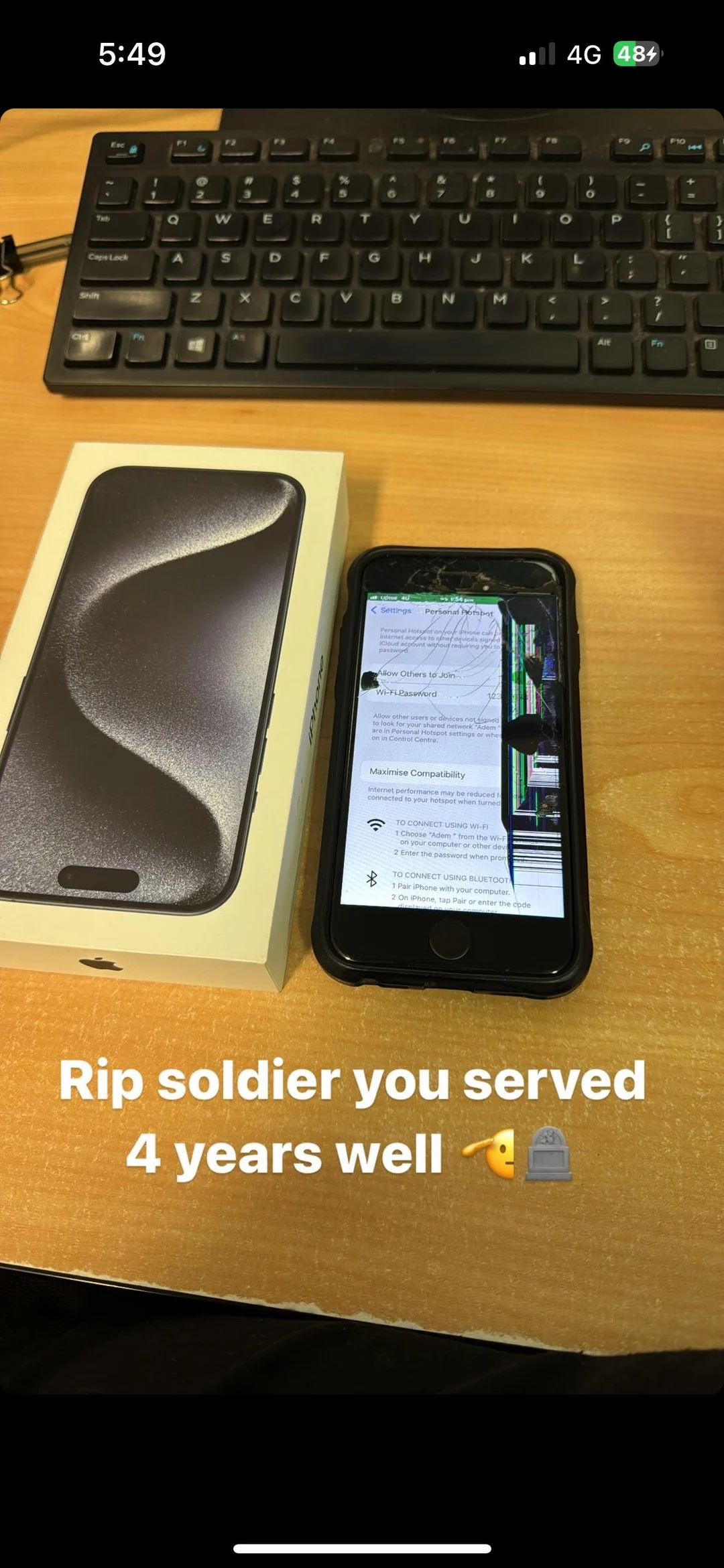 RIP the last punched retired the phone :’( | Scrolller