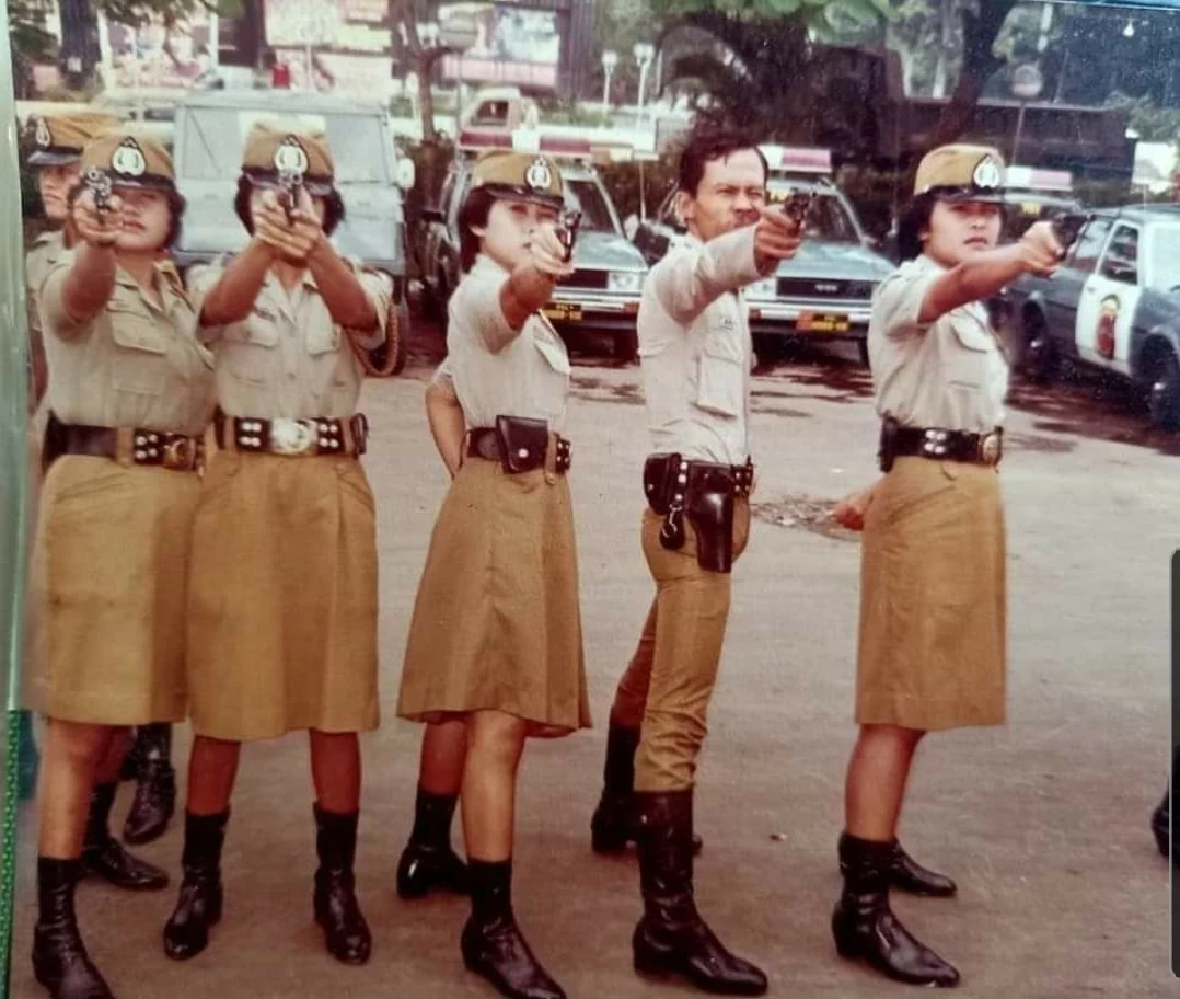 Indonesian Police Officers, early 1980s. | Scrolller