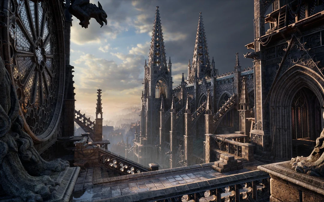 Gothic Architecture - Modular Kit by artist Mika Kuwilsky | Scrolller