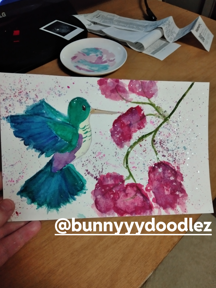 hummingbird painting | Scrolller
