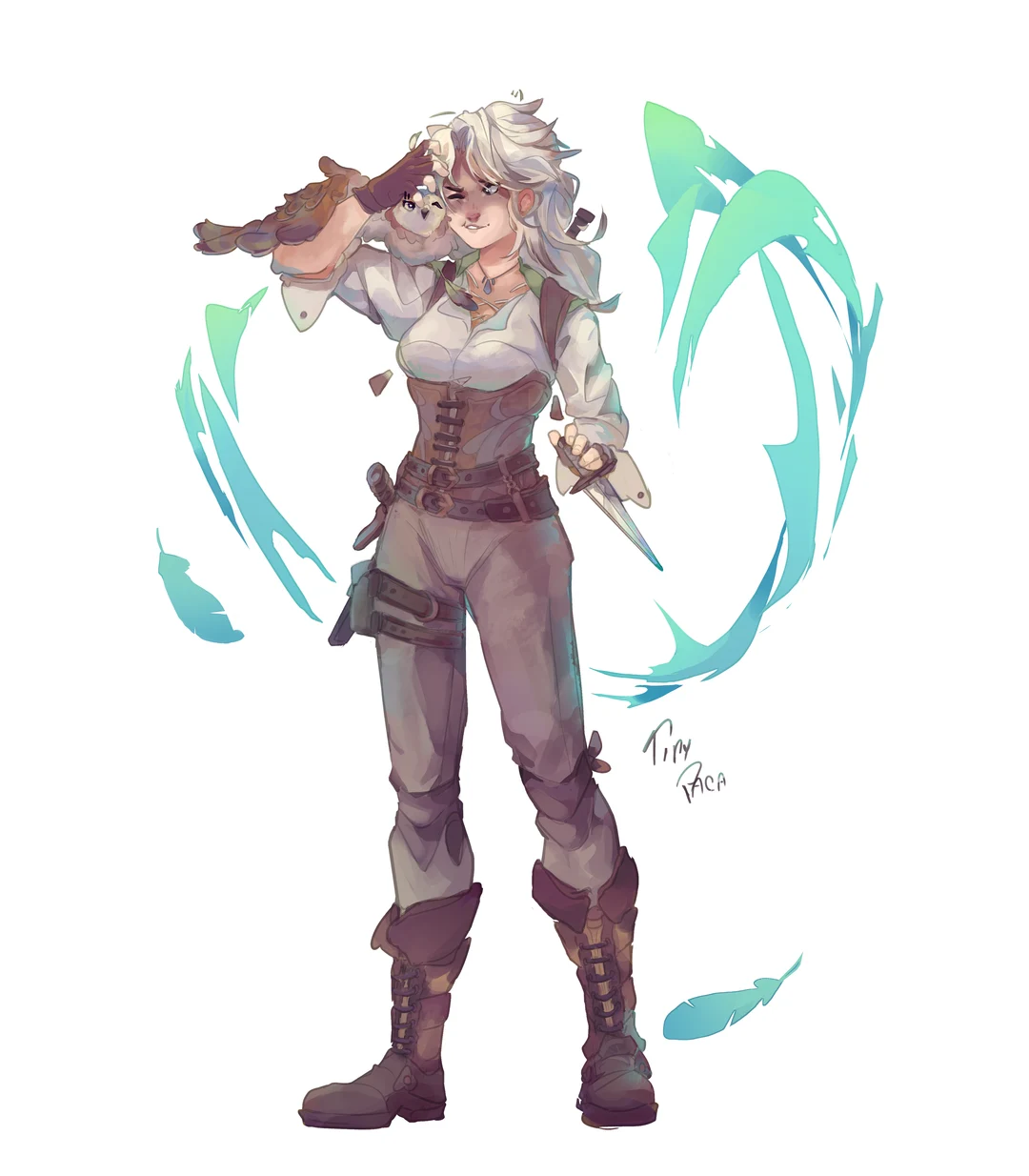 [OC] Gwendolyne, a human ranger and her lil owl | Scrolller