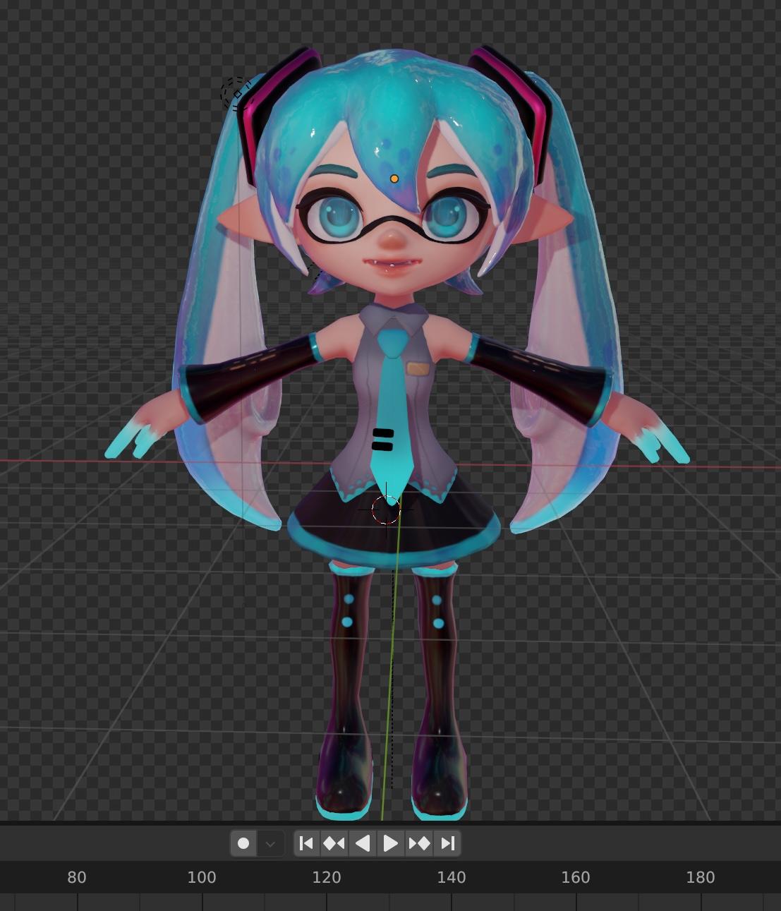 "Splatsune-Miku" model I did | Scrolller