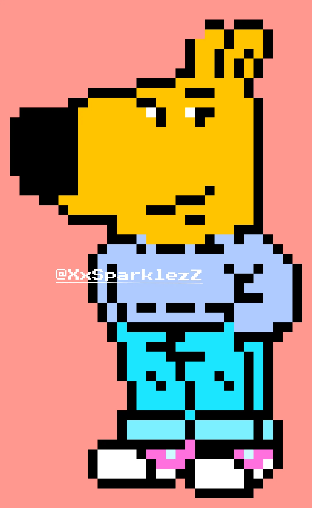 I made "Chill Guy" Pixel Art!!!!🤓 | Scrolller