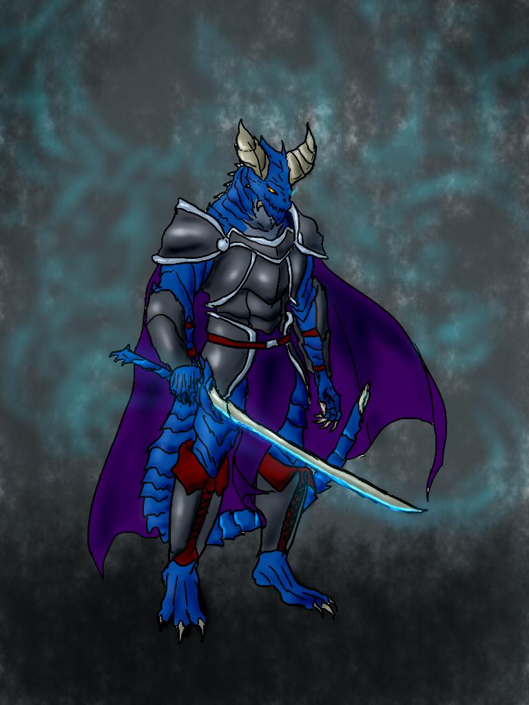 [OC] [Art] Vergil reference Dragonborn fighter. | Scrolller